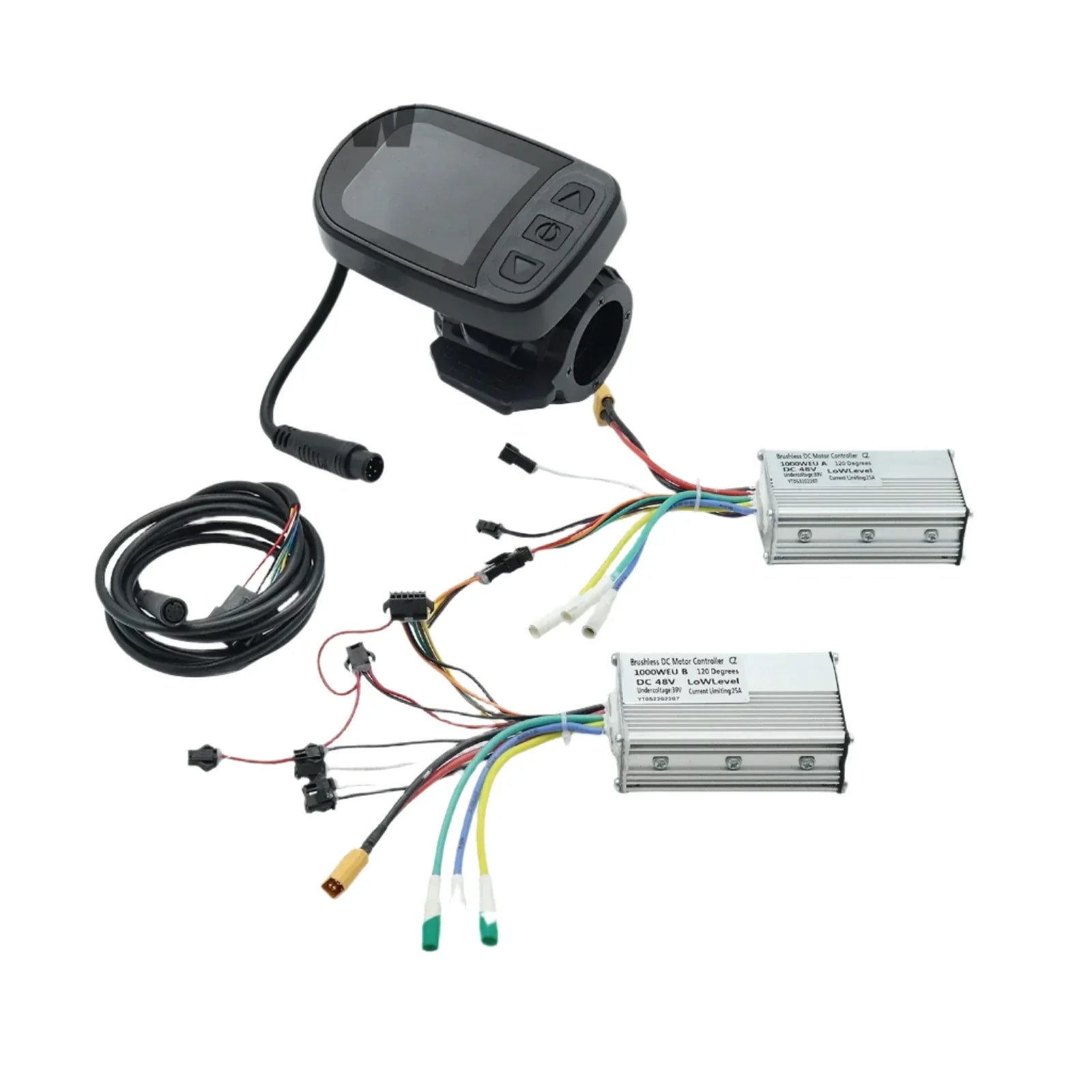 48V 25A 1000W Dual Drive Motor Controller & Display for KUGOO G-booste ...